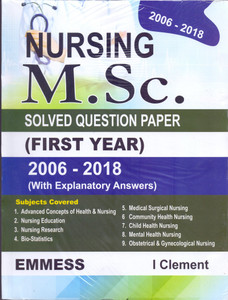 Msc Nursing First Year Solved Question Papers ( 2006-2018): Buy Msc ...