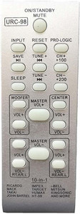 LipiWorld URC-98 10-in-1 Universal Home Theater Remote Control ...