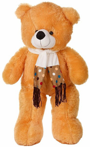JITESH ENTERPRISRES Soft Stuffed Brown Muffler Teddy Bear ( 60 cm) - 12 ...