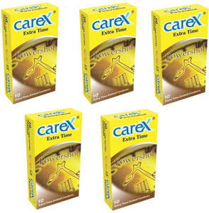 CAREX EXRA TIME CONDEMS PACK OF 5 Condom Price in India - Buy CAREX ...