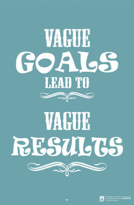 Vague Goals Lead to Vague Results Quote, Framed Poster for Home ...