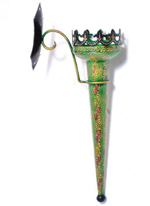 Eurasiahandicraft Iron Mashal Painted Decorative Showpiece - 40 cm ...