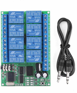 REES52 DC 12V 8CH DTMF Relay Phone Voice Decoder Remote Controller ...