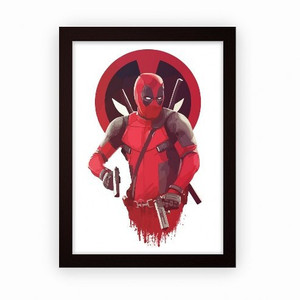Deadpool Framed Poster For Wall Hanging or Desk (Matte Laminated ...