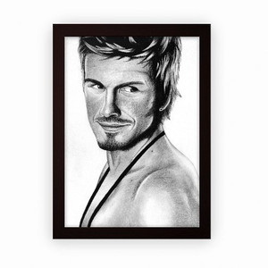 David Beckham Framed Poster For Wall Hanging or Desk (Matte Laminated ...