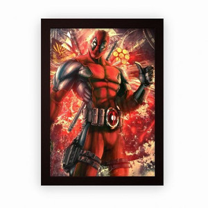 Deadpool Comic Framed Poster For Wall Hanging or Desk (Matte Laminated ...
