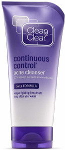 Clean and Clear Pimple Continuous Control Acne Cleanser 140g Face Wash ...