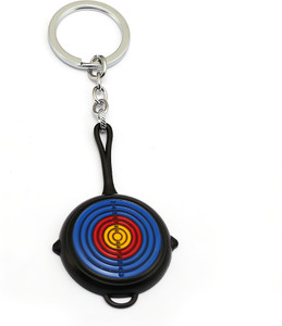 GCT PUBG Game Frying Pan Collectible (Design-35) Black Metal Keychain ...