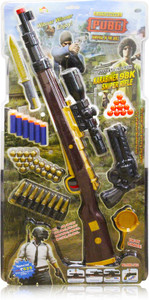 AKSHAT PubG Theme Gun Toys Set with Assault Rifle, Toy Knife Shooting ...