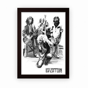 Led Zeppelin Jimi Paper Print - Art & Paintings posters in India - Buy ...