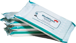 Medwipes Med Wipes with anti bacterial wet wipes of 32x32 cms - Price ...