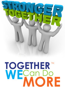 Together We Can do it STRONGER TOGETHER POSTER LARGE Print on 36x24 ...