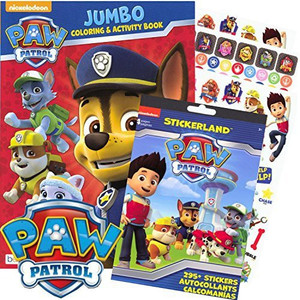 Stickerland PAW Patrol Coloring Book and Stickers - 295 Stickers! - PAW ...