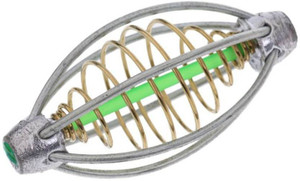 Auf Fishing Trap Basket Baits Thrower Metal Spring Cage Manual Fish ...
