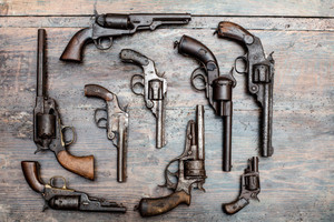 vintage guns |Wall Poster Sticker|Motivational Poster|Funky Poster ...