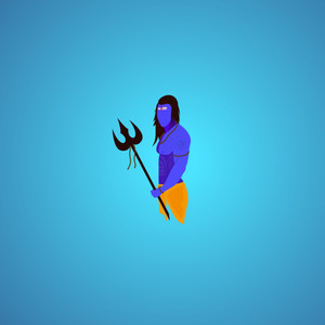 blue shivji |Wall Poster Sticker|Motivational Poster|Funky Poster ...