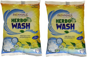 PATANJALI Herbo Wash Detergent Powder (Pack of 2) - Detergent Powder ...