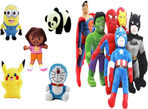 popo Cartoon Character Super Heros and minion,doremon,pand,Pikachu,Dora ...