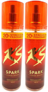 KS SPARK power series Perfume Body Spray(135ml) pack of 2 Deodorant ...