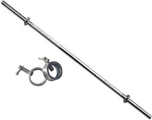 gymfreak 4ft. Straight Rod with 2 Steel Locks Weight Lifting Bar - Buy ...