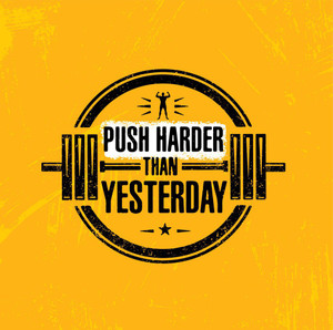 push harder |Motivational Poster|Inspirational Poster|Gym poster|All ...