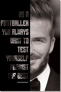 As A Footballer, You Always - David Beckham Quote Sticker - MVP-00664 ...