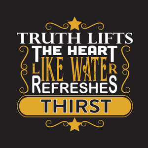 truth ligts the heart like water |Motivational Poster|Inspirational ...