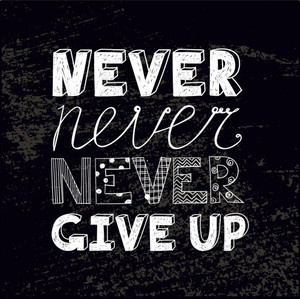 never never never giveup |Motivational Poster|Inspirational Poster|Gym ...