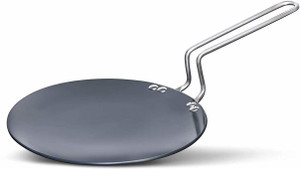 Trinity ™ Concave Tava Griddle with Steel Handle Tawa 22.5 cm diameter ...