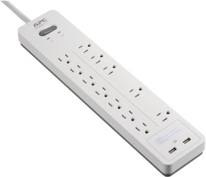 APC by Schneider Electric USB Surge Protector 8 Socket Extension Boards ...