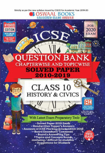 Oswaal Icse Question Bank Class 10 History and Civics Chapterwise ...