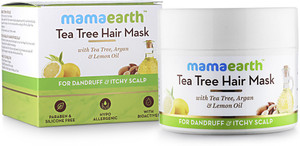 Mamaearth Anti Dandruff Tea Tree Hair Mask with Tea Tree and Lemon Oil ...