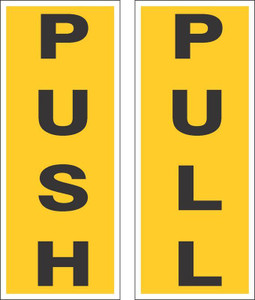 Online Center Pull Push Sticker for Door Emergency Sign Price in India ...