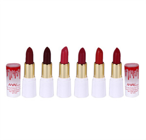 NYN Waterproof matte moisture lipstick set of 6 multicolor with 3 D ...