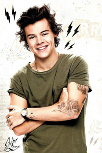 One Direction - Harry POSTER LARGE Print on 36x24 INCHES Fine Art Print ...