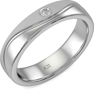 Joyalukkas Women Platinum Diamond Studded Plain Design 18kt PT950 ...