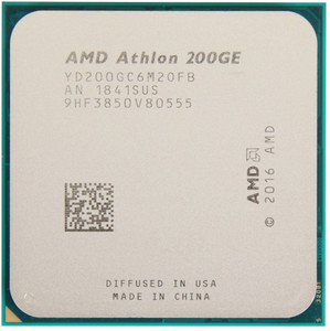 AMD Athlon 200GE with Integrated Radeon Vega 3 Graphics 3.2 GHz Upto 3. ...
