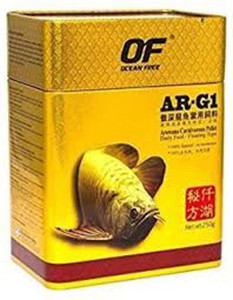 Ocean Free AR-G1 Arowana Food 250gm 0.25 kg Dry New Born, Young, Adult ...