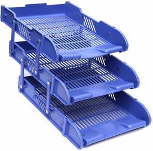 Flipkart.com | JOFIX 3 Compartments Plastic File Folder Paper Tray Rack ...