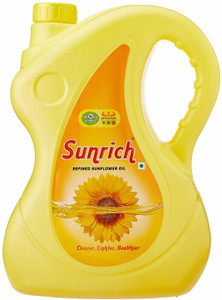 Sunrich Sunflower cooking oil 5 ltr Sunflower Oil Can Price in India ...