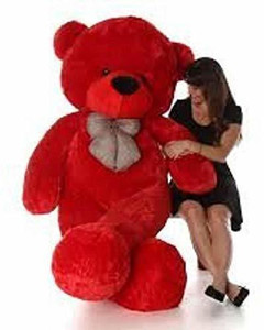 Tedstree 4 feet red cute and soft teddy hug able teddy anniversary gift ...