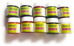 Flipkart.com | Fevicryl Pidilite Arylic Colours set of 10 ( 15 ml each ...