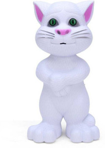 Fancy talking tom cat for kids (WHITE) - talking tom cat for kids ...