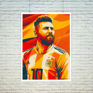 Messi 10 Rolled Poster For Office Decor & Room.Wall Poster & Painting ...
