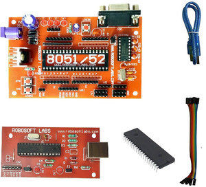 Robosoft Labs 8051 / 8052 Development Board with AT89S52, 232 IC ...