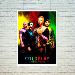 Coldplay Rolled Poster For Office Decor & Room.Wall Poster & Painting ...