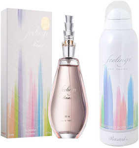 RASASI Feelings 60ml Edp with Feelings 200ml Deodorant Spray Price in ...