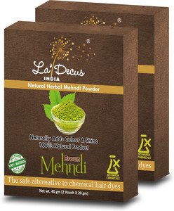La'Decus Natural Herbal Organic Mehndi Powder for Hair with Medicinal ...