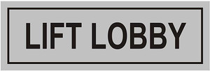 G&G Plastic LIFT LOBBY-sign board,Standard thickness,Stainless Steel ...