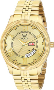 FOGG 2086-GL New Golden Platted Day & Date Analog Watch - For Men - Buy ...